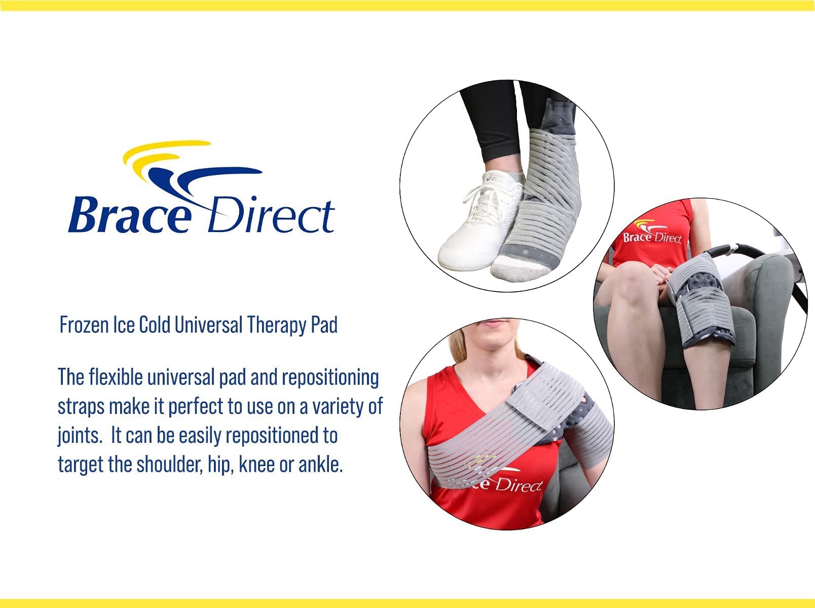 Brace Direct Full Shell Walker Boot (Med) + Frozen Ice Cold Therapy Machine- Boot for Toe, Foot or Ankle Injury, Fractures, Sprains and Cold Circulating Therapy Unit