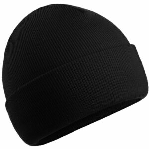 premium wear beanie hat | fashion skully cap for men & women with soft acrylic poly fabric | black