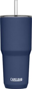 camelbak horizon straw tumbler, insulated stainless steel, 30oz, navy