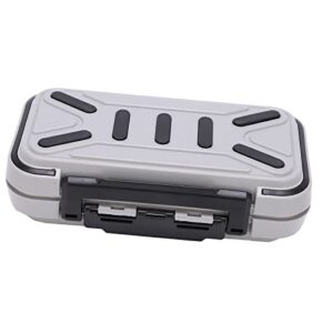 waterproof accessory box, switch hinge design small in size easy to carry fishing container tool for storing fishing equipment