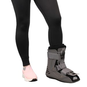 Brace Direct Full Shell Walker Boot (Lg) + Frozen Ice Cold Therapy Machine- Boot for Toe, Foot or Ankle Injury, Fractures, Sprains and Cold Circulating Therapy Unit