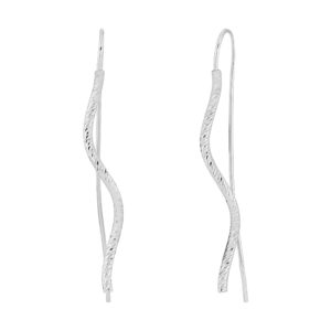 silpada 'winding way' drop earrings in sterling silver