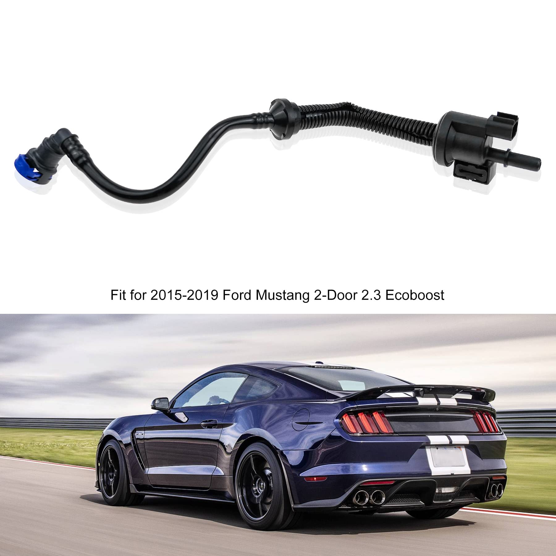 Fuel Vapour Hose with Purge Solenoid Fit for Ford Mustang 2-Door 2.3 Ecoboost 2015-2019 Replace FR3Z-9G297-H