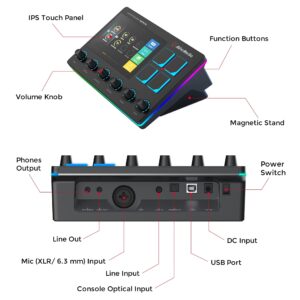 AVerMedia Live Streamer AX310 Creator's Control Center + Live Steamer MIC 330 Dynamic Microphone. Content creator live streaming and broadcasting bundle