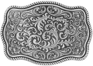 qqa native silver floral belt buckle birthday party holiday gifts cowboy belt buckles for men women