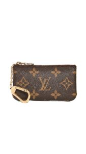 louis vuitton women's pre-loved pochette cles, monogram, brown, one size