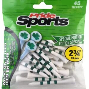 PrideSports 2-3/4" Shamrocks Tees,White,PS23445S