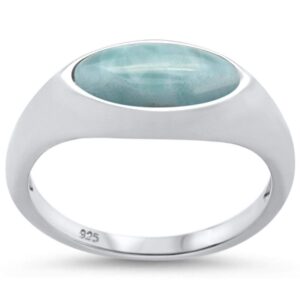 closeoutwarehouse larimar oval shaped ring sterling silver (6)