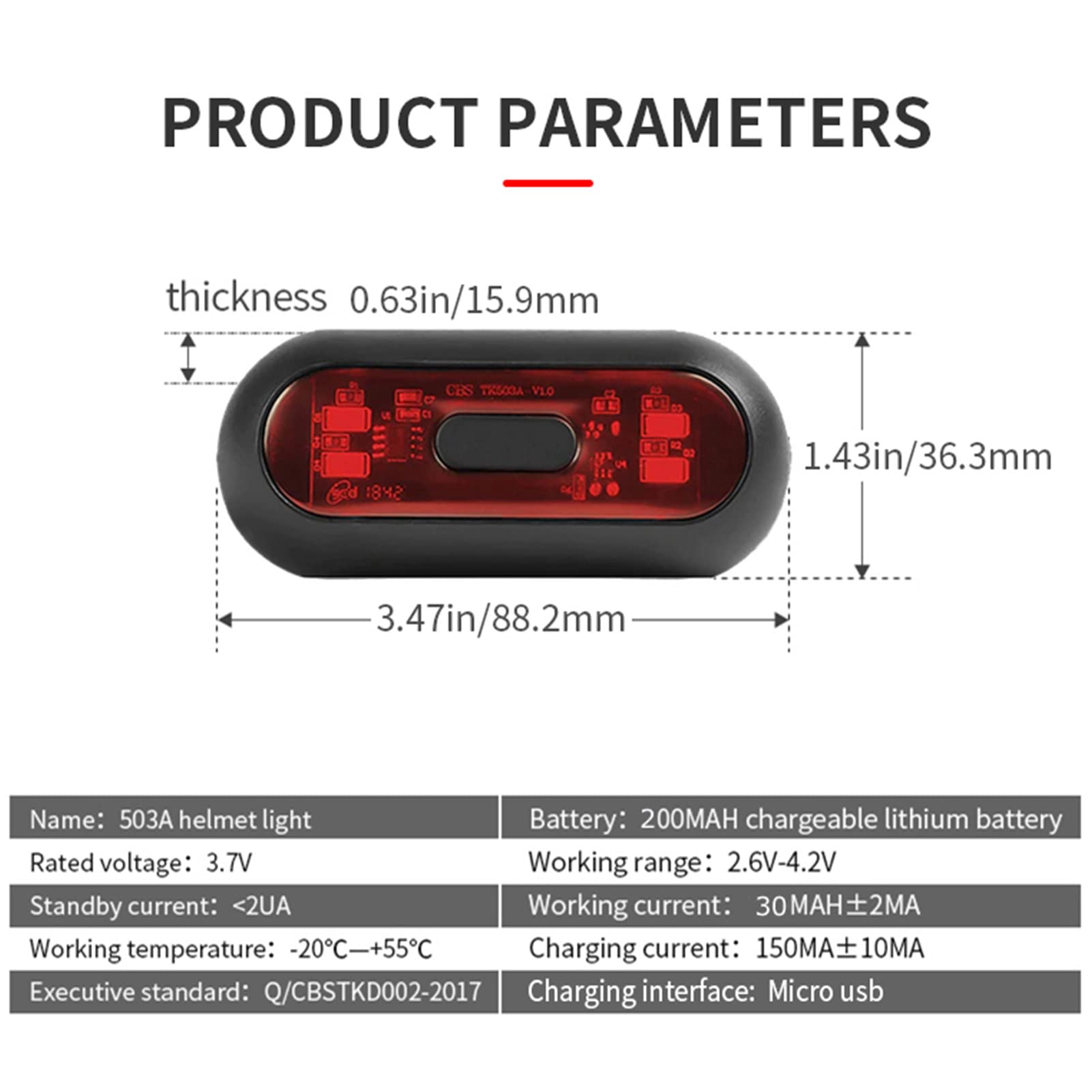 JIAN BOLAND Bike Helmet Light, Motorcycle Helmet Brake Light/Bike Bicycle LED Safety Warning Helmet Lights for Night Riding, Rechargeable Battery & IPX6 Waterproof