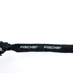 FISCHER 50461 Fahrradschloss Kettenschloss Neopren 130cm 6mm mit Schlüssel Sicherheitsschloss E-Bike Diebstahlschutz Massiv Lang Sicher Chain Lock, Multicoloured, Normal