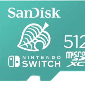 SanDisk Nintendo Switch 512GB MicroSDXC Card Works with Nintendo Switch OLED Model (SDSQXAO-512G-GNCZN) U3, Class 10, 4K UHD, UHS-I Bundle with (1) Everything But Stromboli MicroSDXC & SD Card Reader