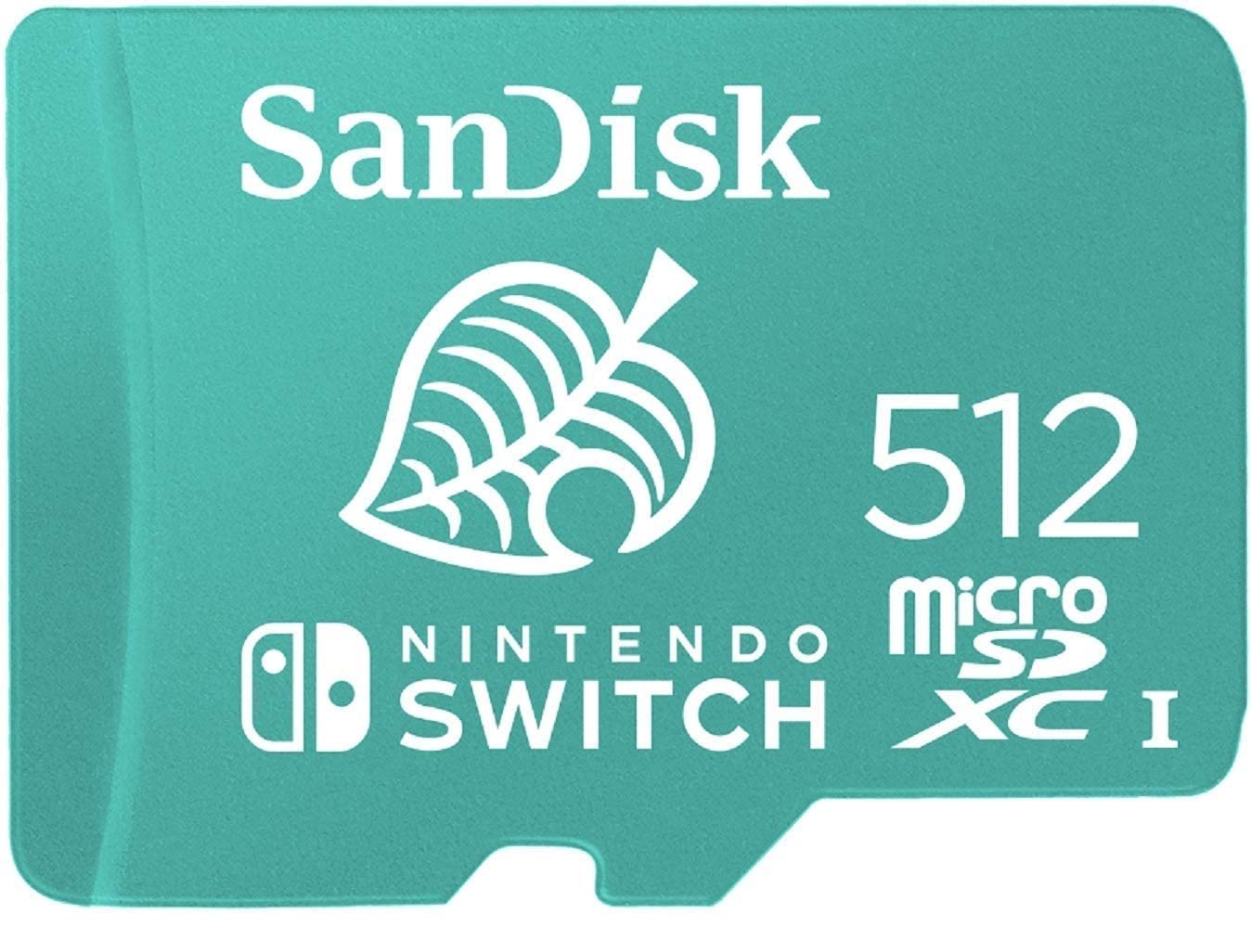 SanDisk Nintendo Switch 512GB MicroSDXC Card Works with Nintendo Switch OLED Model (SDSQXAO-512G-GNCZN) U3, Class 10, 4K UHD, UHS-I Bundle with (1) Everything But Stromboli MicroSDXC & SD Card Reader