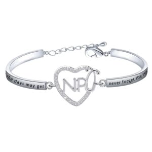 bnql nurse practitioner gifts np keychain nurse practitioner graduation gift np gift nurse practitioner jewelry nurse keychain (np bracelet)