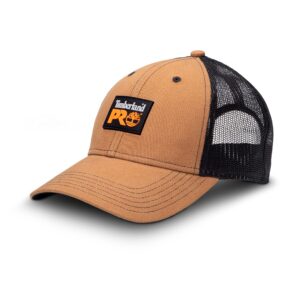 timberland pro gritman low profile trucker cap, dark wheat, one size fits all