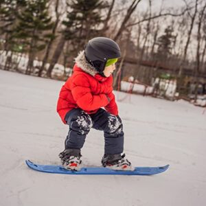 Kids Plastic Outdoor Snowboard Ice Sled, Single-Person, Kids Over 5 Years, Blue