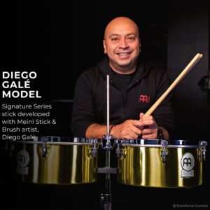 Meinl Stick & Brush Diego Galé Timbale Sticks, Pair, 1/2" — American Hickory Percussion Drumsticks — Made in Germany (SB602)