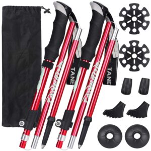 Esup Trekking Poles Collapsible Aluminum Alloy 7075 Hiking Poles 2pc Pack Adjustable Quick Lock for Hiking, Camping, Outdoor