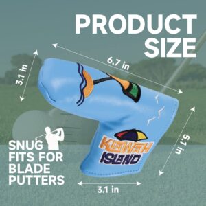 Studio Crafted Golf Putter Covers Kiawah Island Blade Putter Headcover Magnetic Closure for Scotty Cameron Odyssey Taylormade Ping Gift for Men Women Golfer