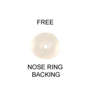 316L Surgical Steel Straight Nose Stud Ring Flower Nose Hugger 20G