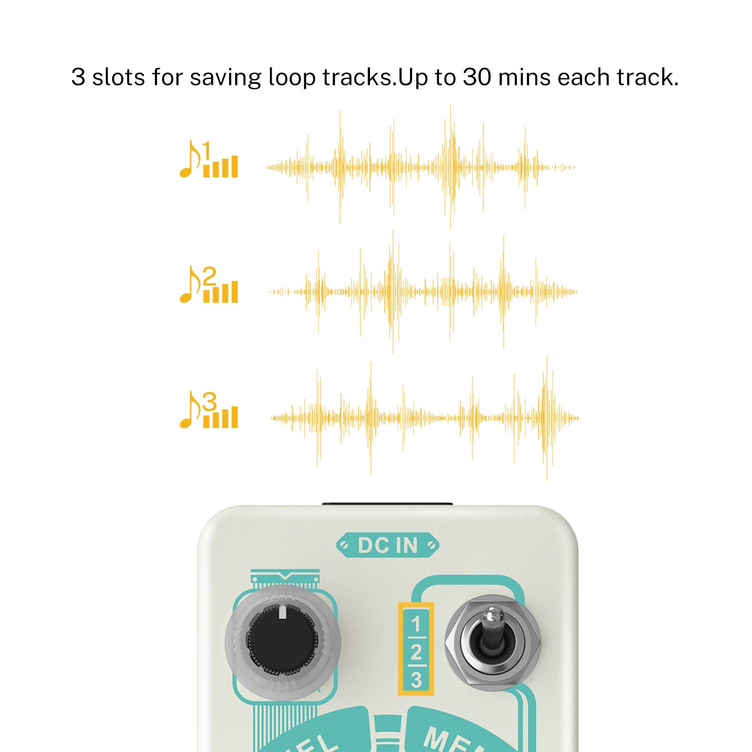 Donner Reverb and Looper Pedals for Electric Guitar