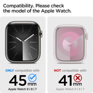 Spigen Thin Fit Designed for Apple Watch Case Series 9/8/7 45mm Thin Hard PC Case - Graphite