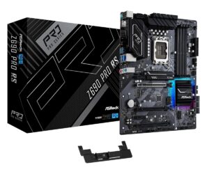 asrock z690 pro rs socket lga1700/ intel z690/ ddr4/ sata3&usb3.2/ m.2/ atx motherboard