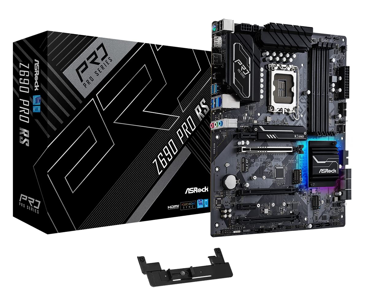 ASROCK Z690 PRO RS Socket LGA1700/ Intel Z690/ DDR4/ SATA3&USB3.2/ M.2/ ATX Motherboard