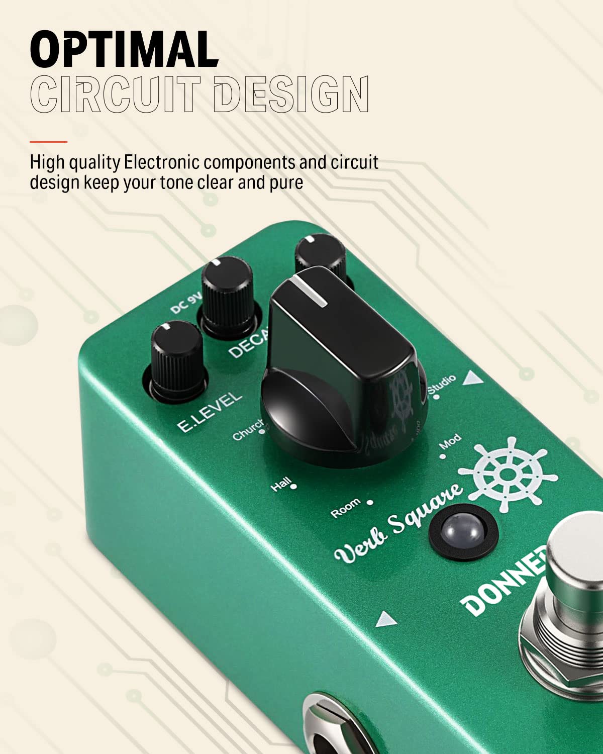 Donner Reverb and Looper Pedals for Electric Guitar