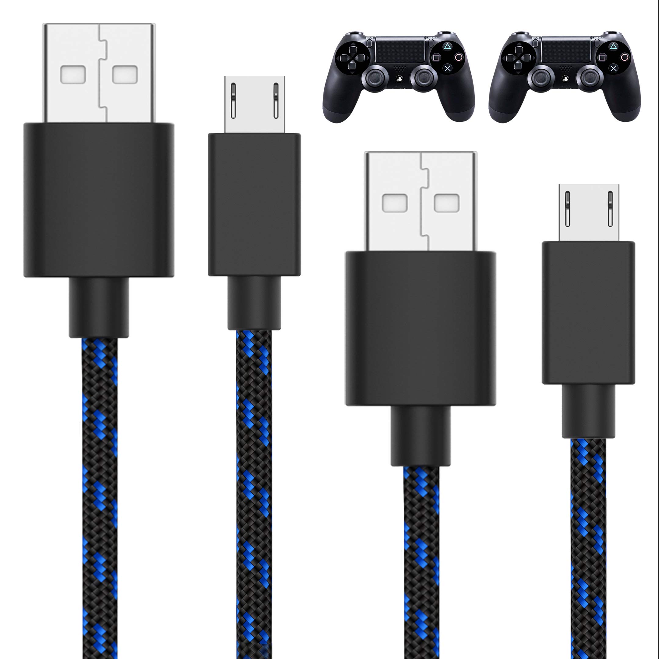 Collective Minds Strike Pack F.P.S. Dominator Controller Adapter with MODS & Paddles for PS4 | Talk Works Long Controller Charging Cable for Playstation 4