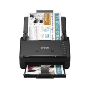 epson workforce es-500w ii wireless color duplex desktop document scanner for pc and mac, with auto document feeder (adf) and scan from smartphone or tablet (renewed)