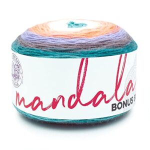 lion brand yarn mandala bonus bundle yarn, yarn for knitting, crocheting, and crafting, 1 cake, pegasus