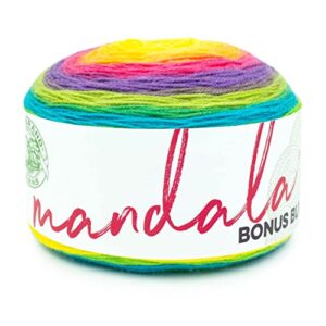 lion brand yarn mandala bonus bundle yarn, yarn for knitting, crocheting, and crafting, 1 cake, gnome