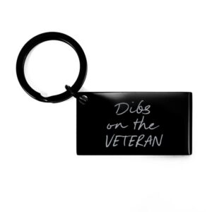 veteran wife girlfriend gf from husband boyfriend keychain, house key ring, cool key chain, unique birthday, funny keyring