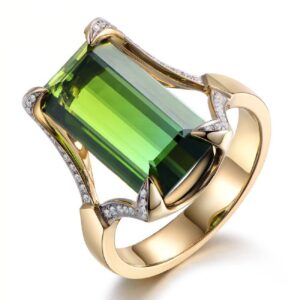 schzbsp 18k gold-plated luxury group inlaid emerald green gemstone ring fashion eagle claw micro inlaid cz diamond ring exquisite jewelry hand jewelry ladies ring size 6-10 (8)