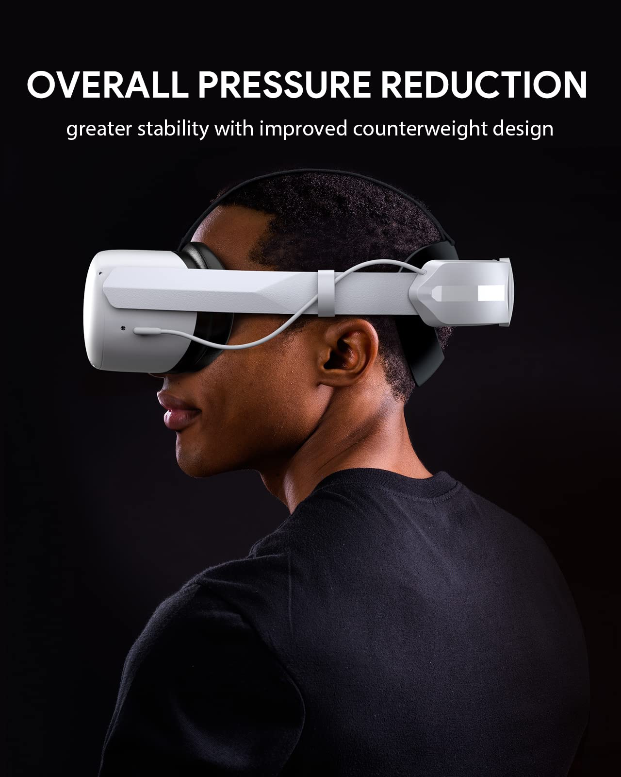 Aubika Head Strap with Battery for Meta/Oculus Quest 2, Extend Playtime&Counter Balance&Fast Charging, Adjustable Elite Strap Replacement Accessories