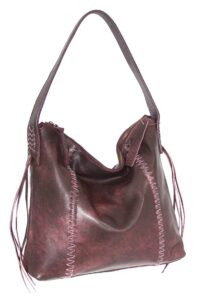 nino bossi handbags la maja hobo (burgundy)