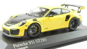 minichamps x premium hobbies 911 991.2 racing yellow gt2 rs 1:43 diecast car 413067238