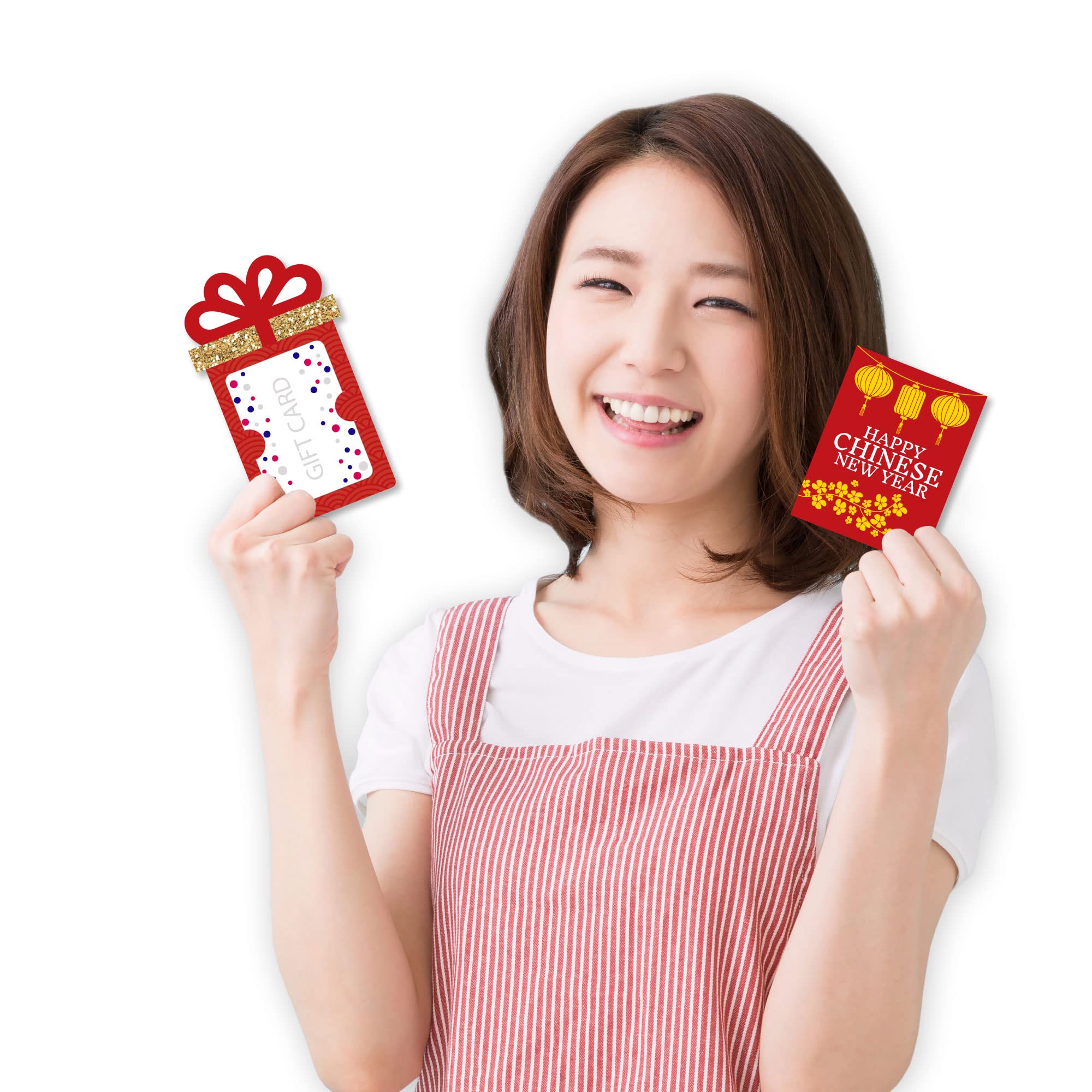 Big Dot of Happiness Chinese New Year - Lunar New Year Money and Gift Card Sleeves - Nifty Gifty Card Holders - Set of 8