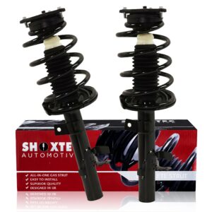 shoxtec front pair complete struts assembly replacement for 2013-2013 ford escape coil spring shock absorber repl. part no 172619 172618