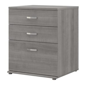 Bush Business Furniture Universal Laundry Room Storage Cabinet with Drawers, Platinum Gray