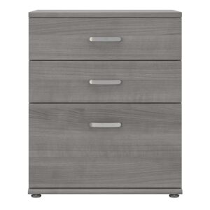 Bush Business Furniture Universal Laundry Room Storage Cabinet with Drawers, Platinum Gray