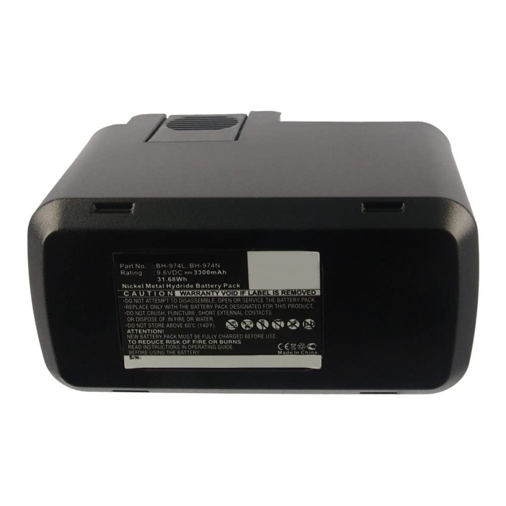 Synergy Digital Power Tool Battery, Compatible with Bosch BAT001 Power Tool, (Ni-MH, 9.6V, 3300mAh) Ultra High Capacity, Replacement for Bosch 2 607 335 035, 2 607 335 037, 2 607 335 072 Battery