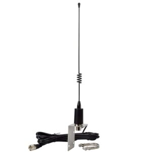 twayrdio vhf marine antenna, 156-163mhz 50w boat radios antennas with 16.4ft coaxial cable (so239 to pl259 connector)，l-shape mounting bracket and u-bolt for midland uniden cobra icom marine radio