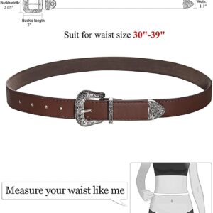 UTOWO Western-Belts-for-Women Cowgirl, Cowboy-Leather-Waist-Belts for Women Jeans Pants Dresses