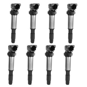 set of 8 ignition coil packs for 4.4l 4.8l v8 bmw x5 650i 645ci 550i 545i 750i 745i 750li 745li z4 2002 2003 2004 2005 2006 2007 2008 2009 coils 4.4 4.8 oe# uf522 12131712219