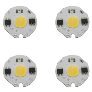 zczqc led chip 4pcs 110v 3w white high power cob led cob lamp beads led lamp bulb chips light-emitter diode chips