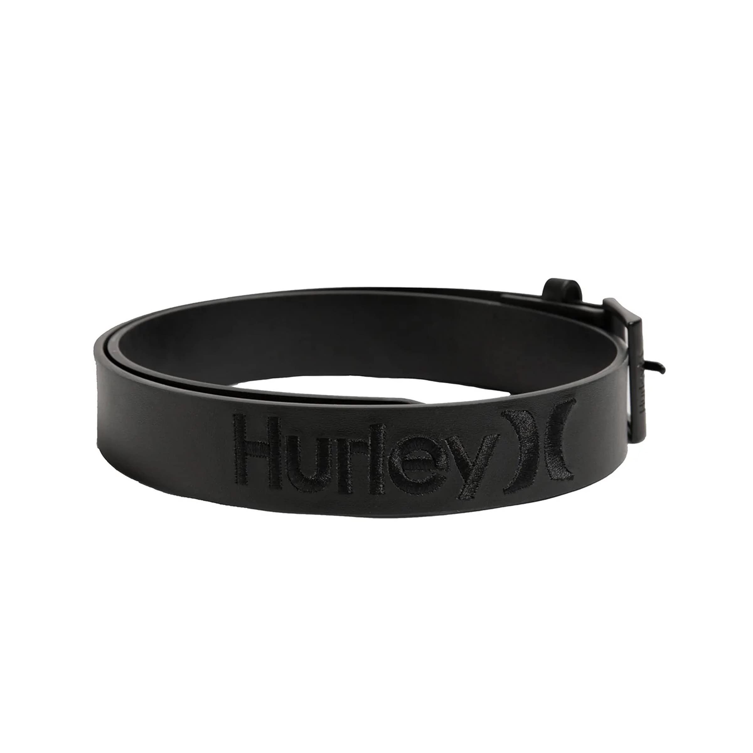 Hurley Men's Leather Belt, Black, One Size