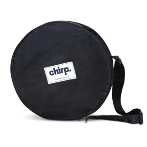 chirp wheel carrying case - travel case wheels, on the go back pain relief & stretching - compatible with yoga wheels foam roller wheel set wheels not included