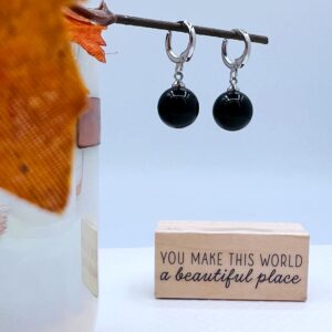 Mall of Style Anime Earrings for Men - Black Potara Earrings - Potara Jewelry - Japanese Earrings (Night - Pair)