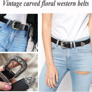 UTOWO Western-Belts-for-Women Cowgirl, Cowboy-Leather-Waist-Belts for Women Jeans Pants Dresses